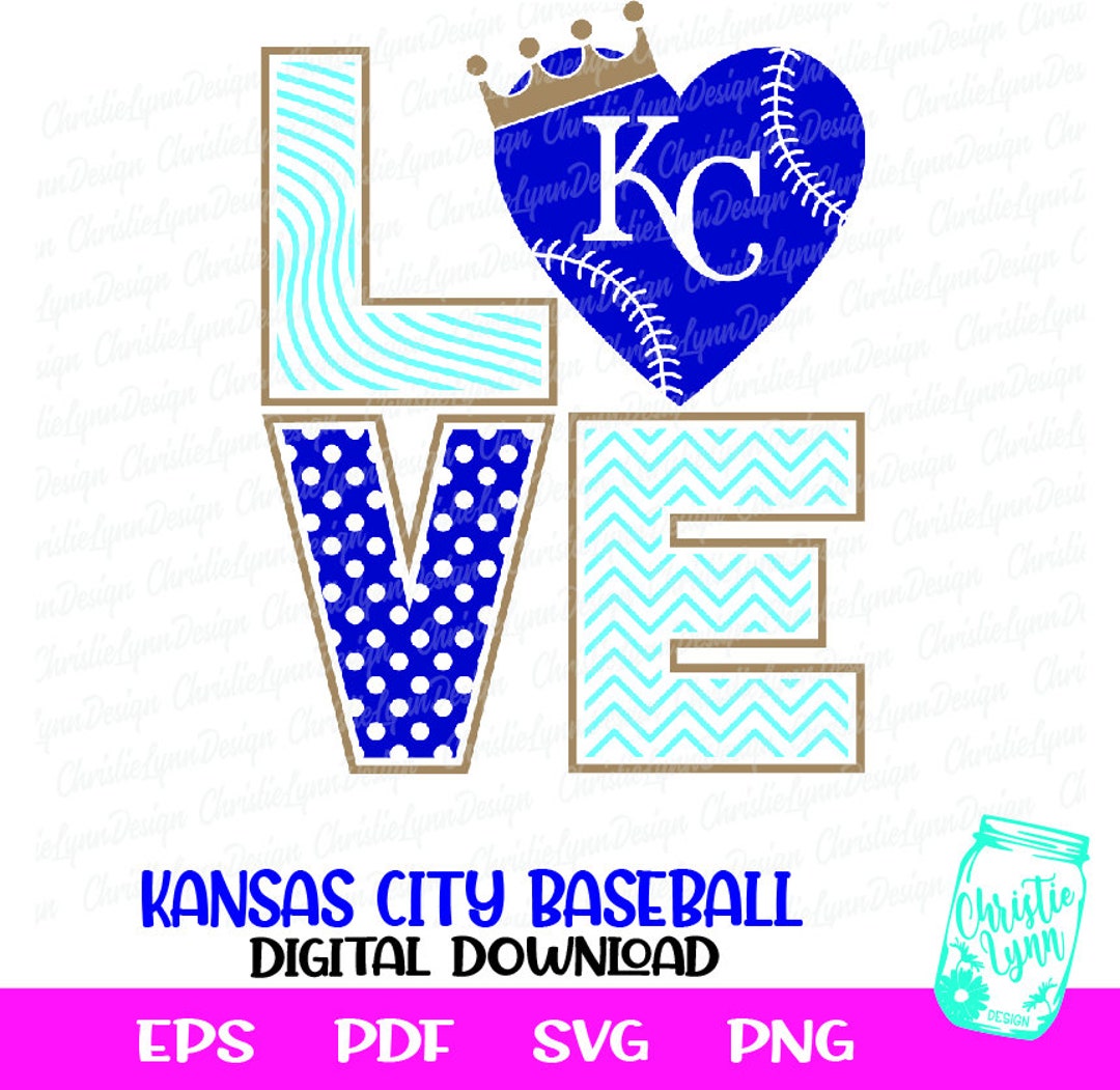 Kansas City Base Ball LOVE KC Vector Art Files Png Pdf Eps Svg - Etsy