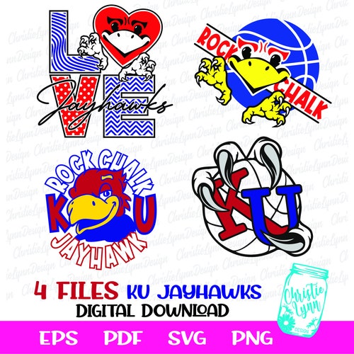 Kansas Jayhawks Svg-png-ku Svg-rock Chalk Svg-ku - Etsy
