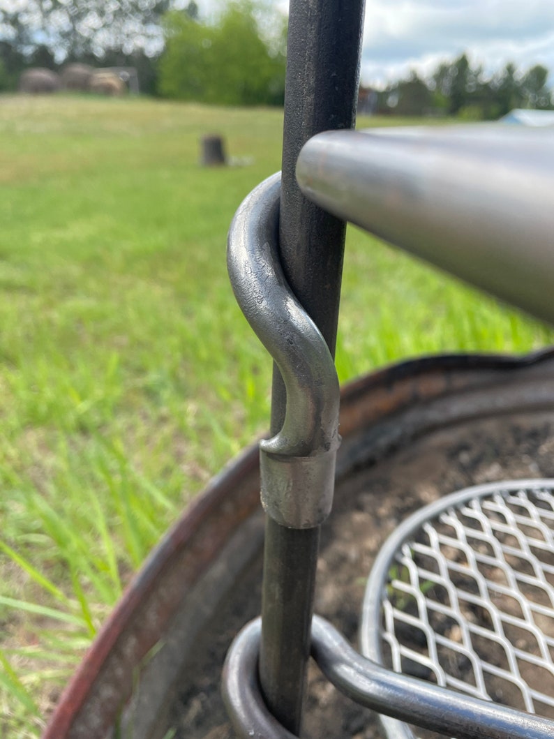 Campfire Stake Grill, Hand Forged. Dutch Oven Not Included SHIPS FROM ...