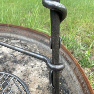 Campfire Stake Grill, Hand Forged. Dutch Oven Not Included SHIPS FROM ...