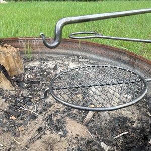 Campfire Stake Grill, Hand Forged. Dutch Oven Not Included SHIPS FROM ...