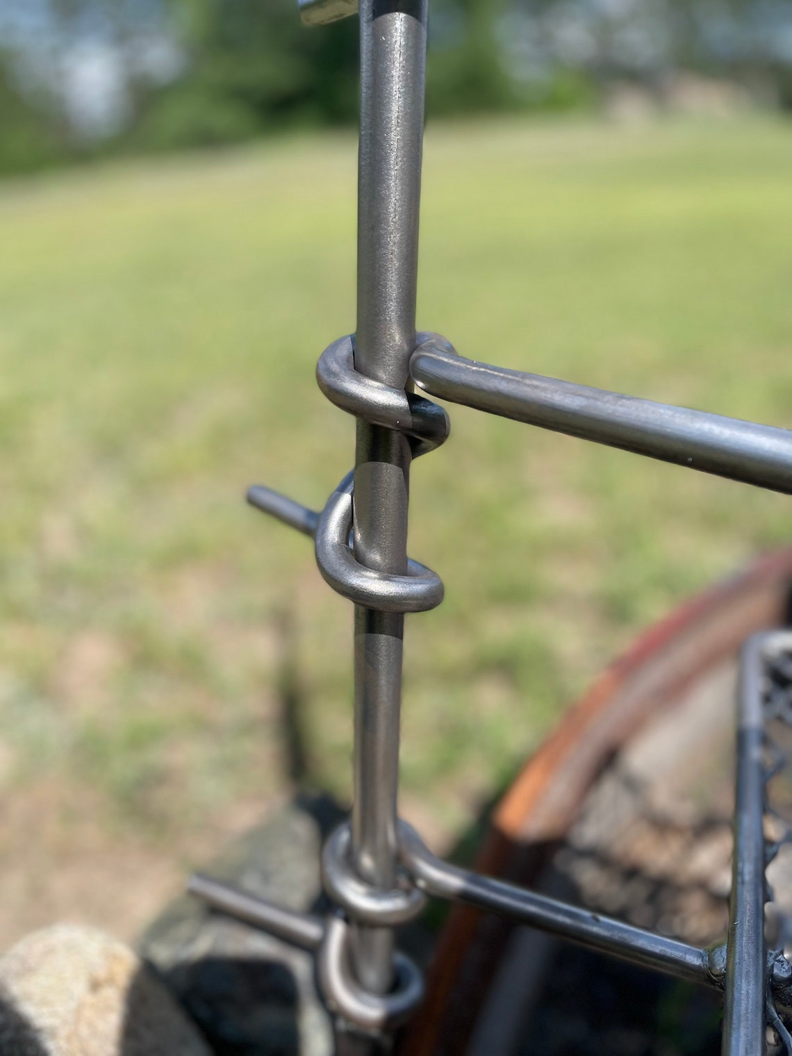 Heavy Duty Hand Forged Fire Pit Stake Grill - Etsy