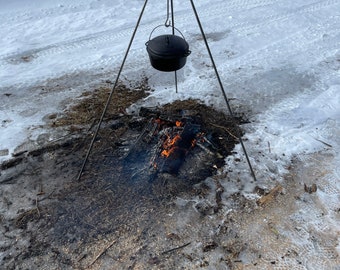 Campfire Stake Grill Hand Forged. Dutch Oven Not Included | Etsy