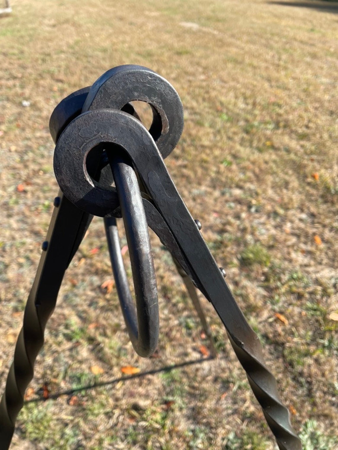 Heavy Duty Campfire Tripod, Hand Forged. SHIPS FROM USA - Etsy