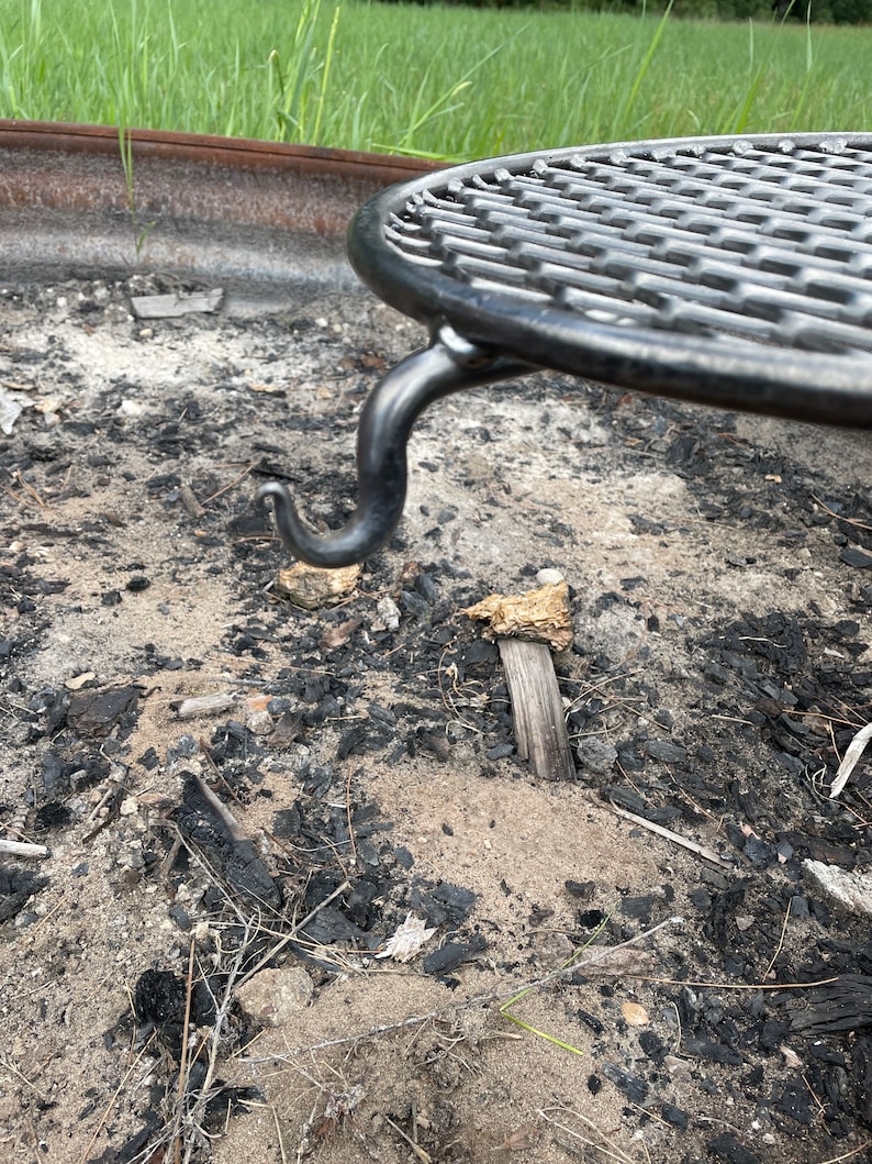Campfire Stake Grill, Hand Forged. Dutch Oven Not Included SHIPS FROM ...