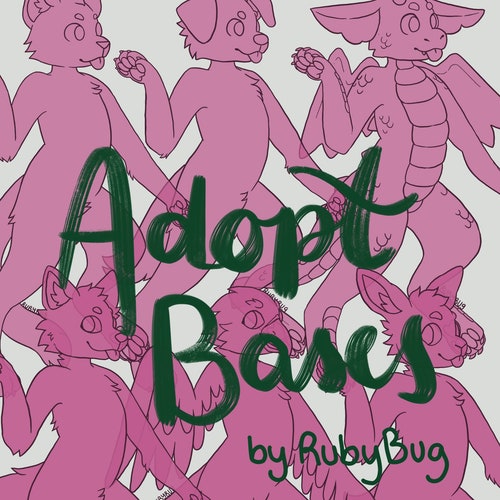 Furry Adopt Bases P2U Cat Dog Dragon Fox Bird Rabbit - Etsy