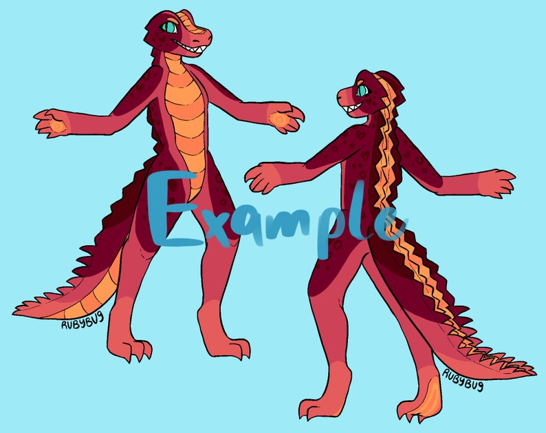Crocodile Furry Base P2U Anthro Crocodile Front and Back - Etsy