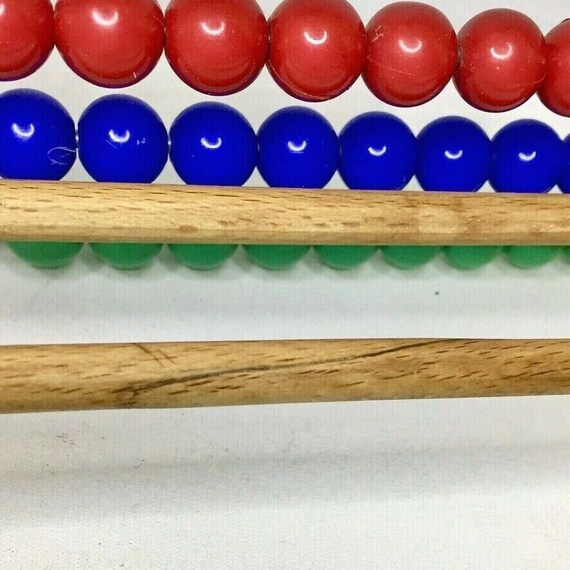 Abacus French Vintage Retro Wooden Table Desk Top Freestanding ...