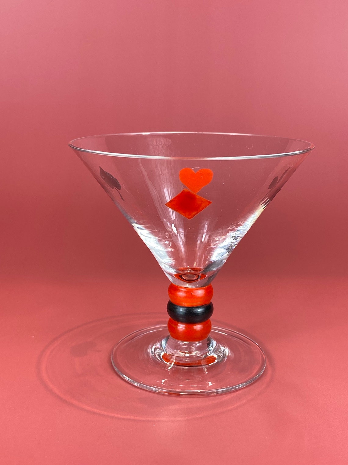 Set of Six Hand Painted Mini Martini Glasses, Set of Six Martini ...