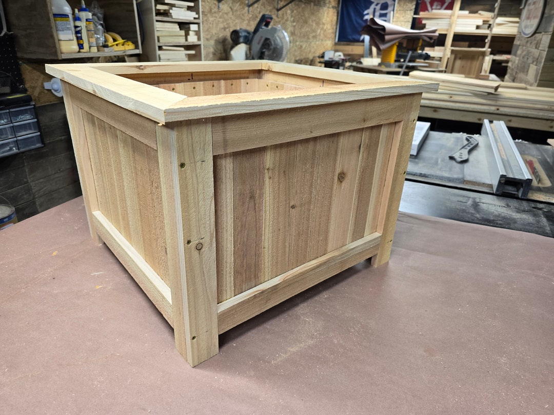 Cedar Fence Picket Planter Box Build Plans (digital Download) - Etsy