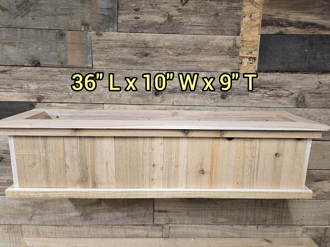 Window Planter Build Plans, Fence Picket Planter, Planter Blueprints ...