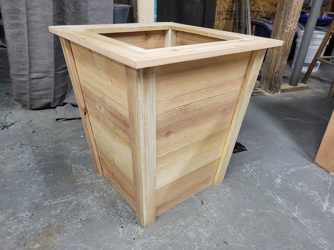 Tapered Cedar Planter Box Digital Plans: DIY Build (download) - Etsy