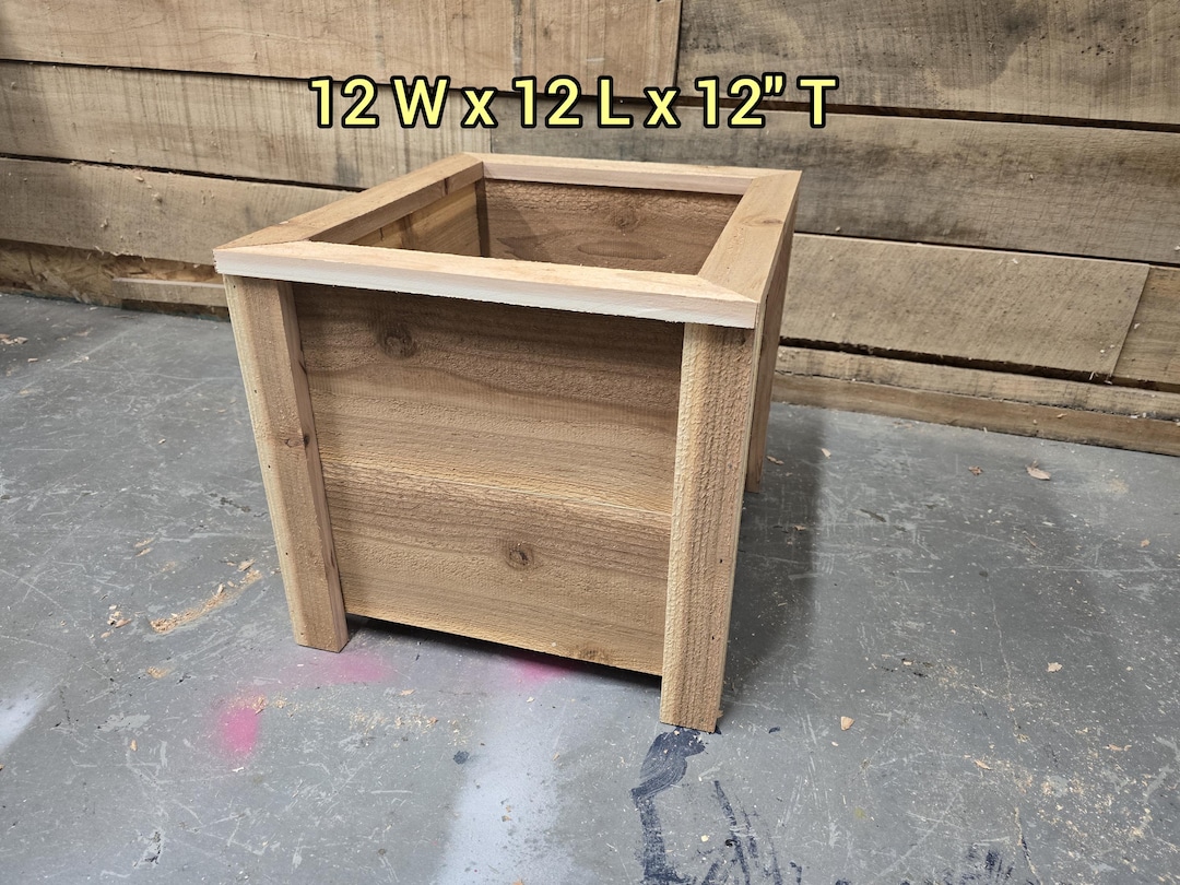 Small Planter Box Build Plans, Fence Picket Planter Plans, Cedar ...