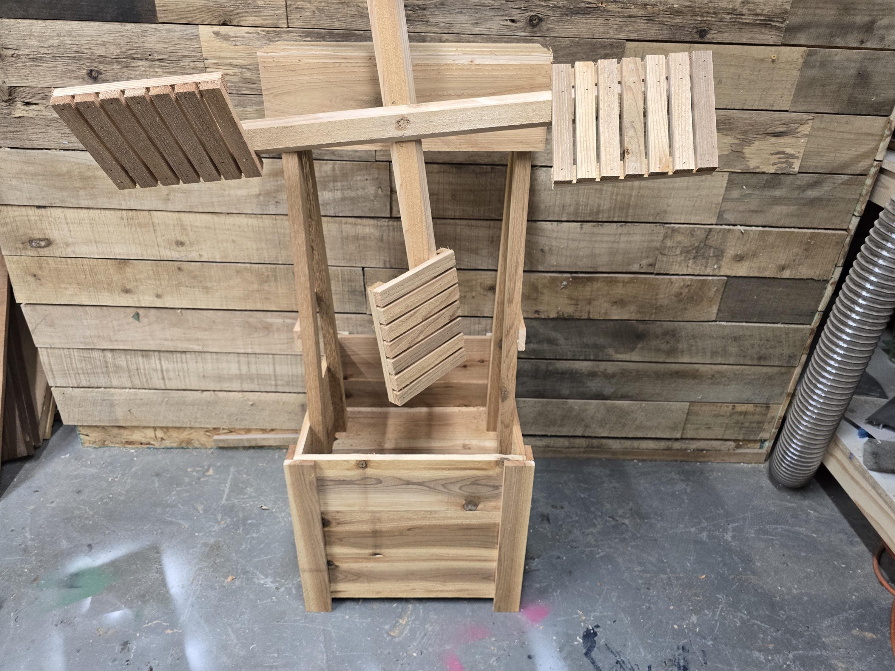 Windmill Planter Box Build Plans: Cedar Garden Planter (digital ...