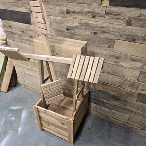 Windmill Planter Box Build Plans: Cedar Garden Planter (digital ...
