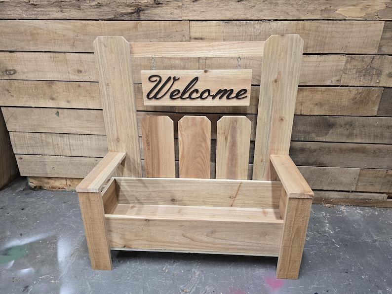 Cedar Picket Garden Bench Planter Box Digital Build Plans (PDF) - Etsy
