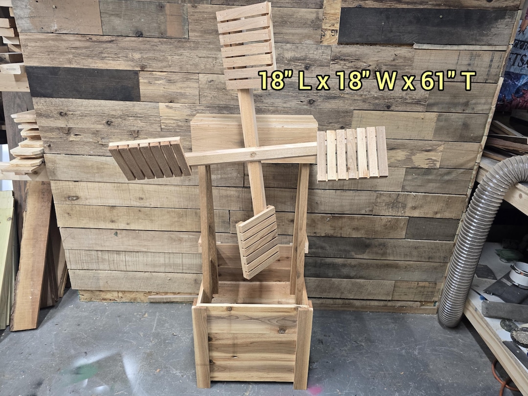 Windmill Planter Box Build Plans: Cedar Garden Planter (digital ...