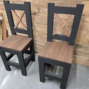 DIY Farmhouse Dining Chair Build Plans (digital Download) - Etsy