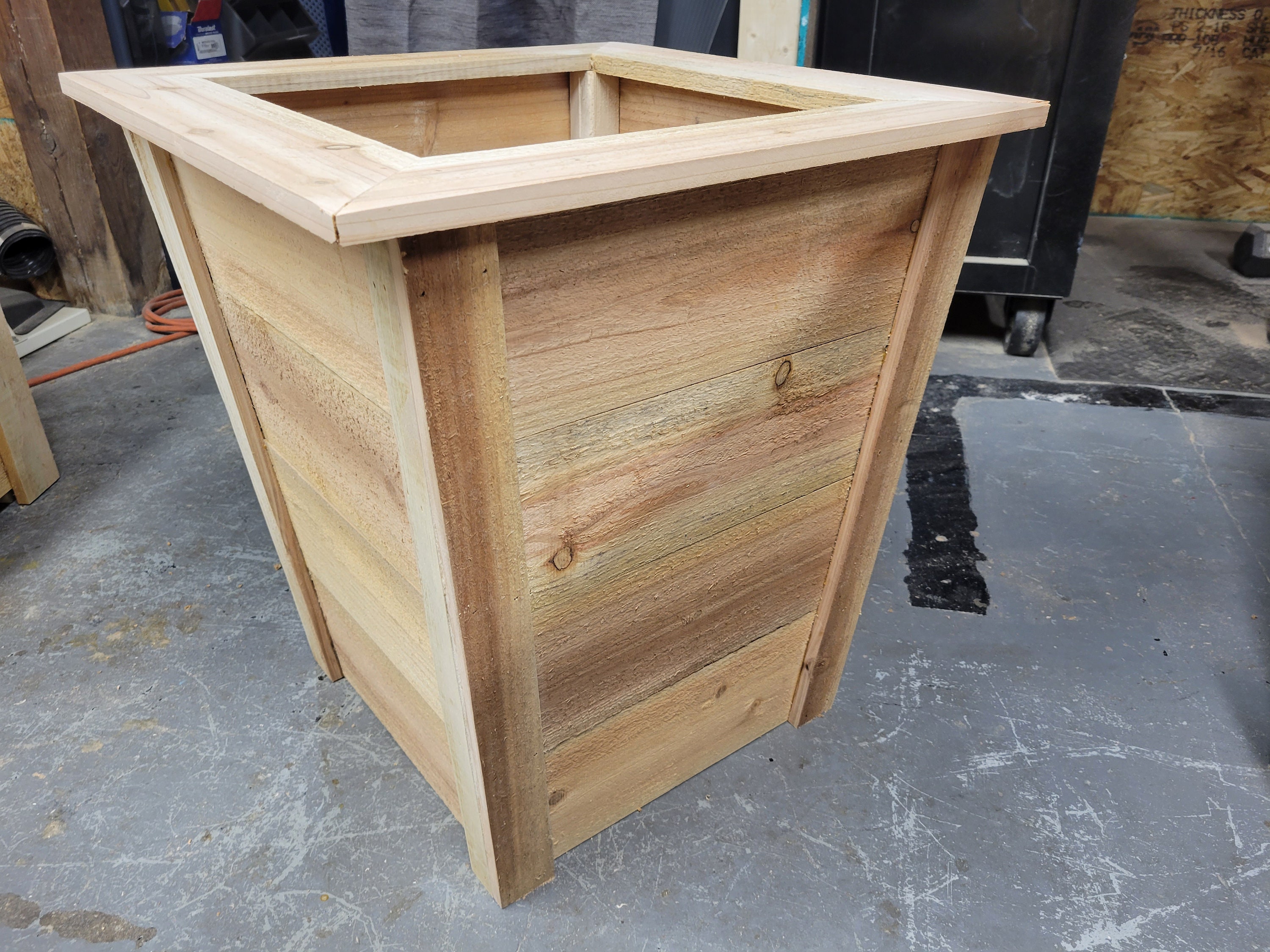 Tapered Cedar Planter Box Digital Plans Flower Box Download - Etsy