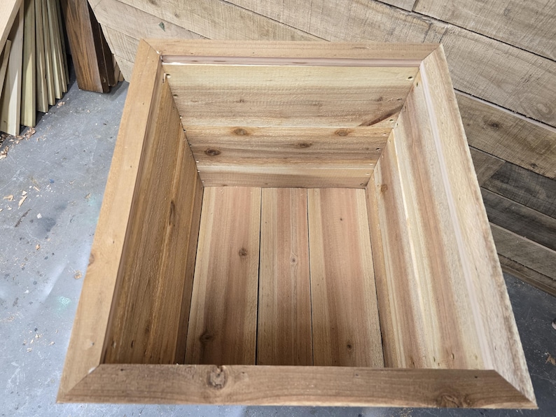 Tall Cedar Planter Box Build Plans: DIY Woodworking (digital Download ...