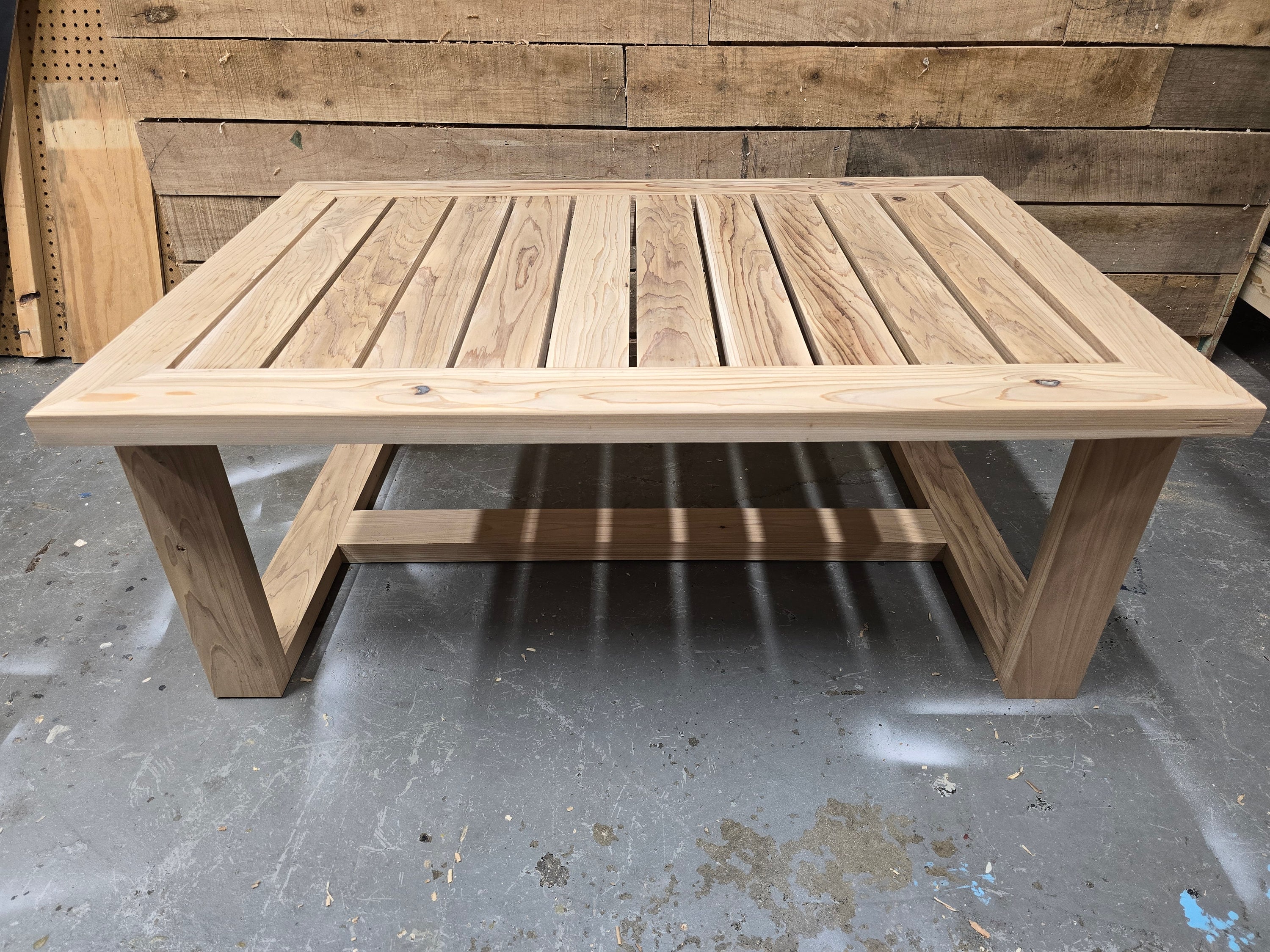 Outdoor wood coffee table store
