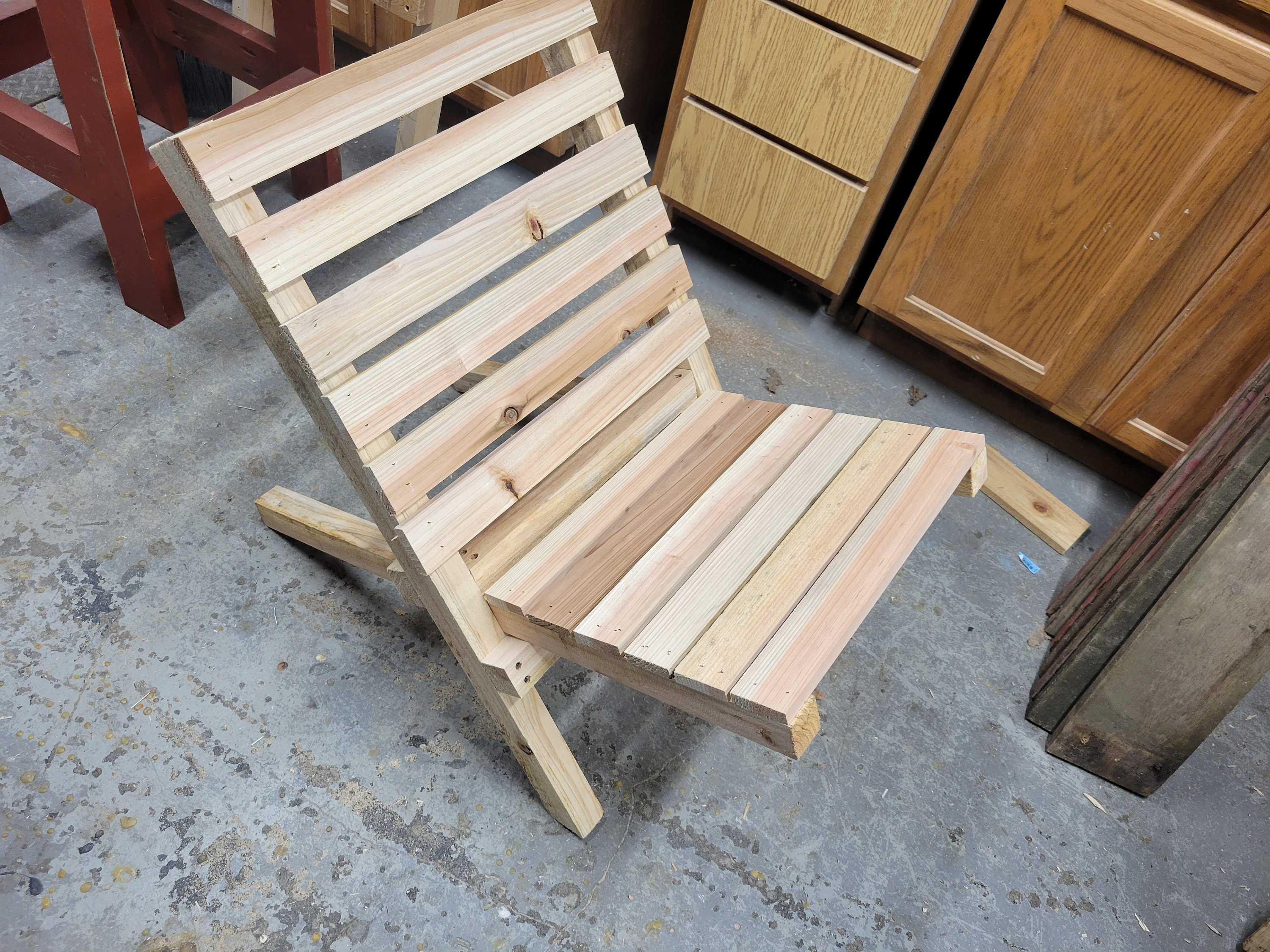 Foldable wooden easy chair store