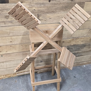 Wooden Windmill Build Plans, Garden Windmill Blueprints, Windmill Lawn ...