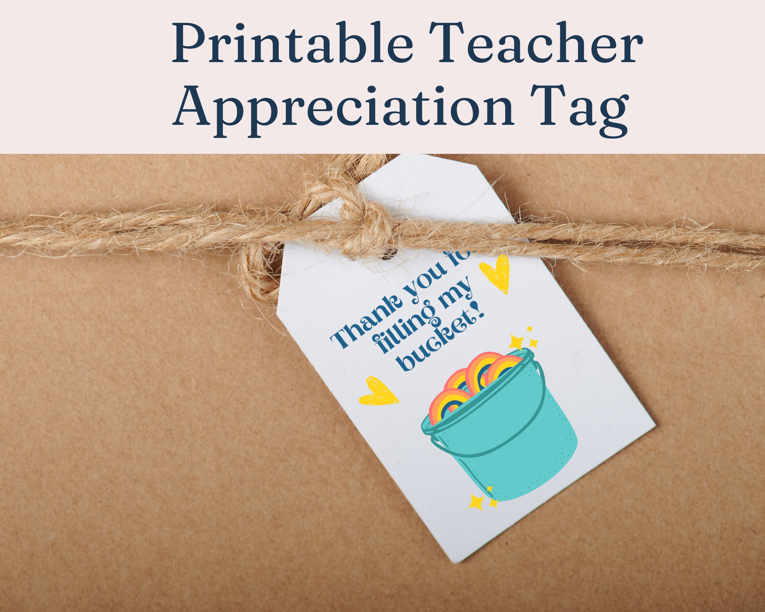 Printable Teacher Appreciation Gift Tag Thank You Gift Tag Thank You ...