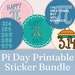 Pi Day Printable Bundle Pi Day Stickers Math Stickers - Etsy