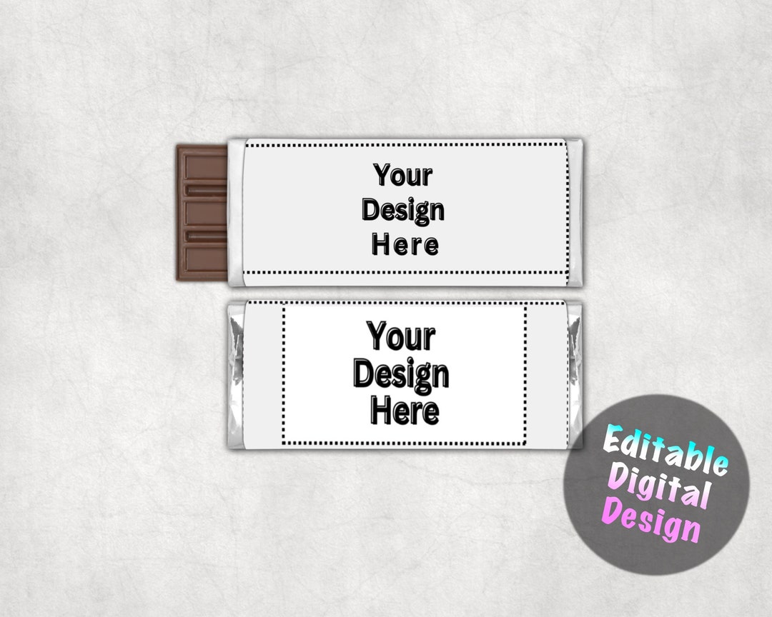 Template for Candy Bar Wrapper 1.55 Oz Hershey Bar - Etsy
