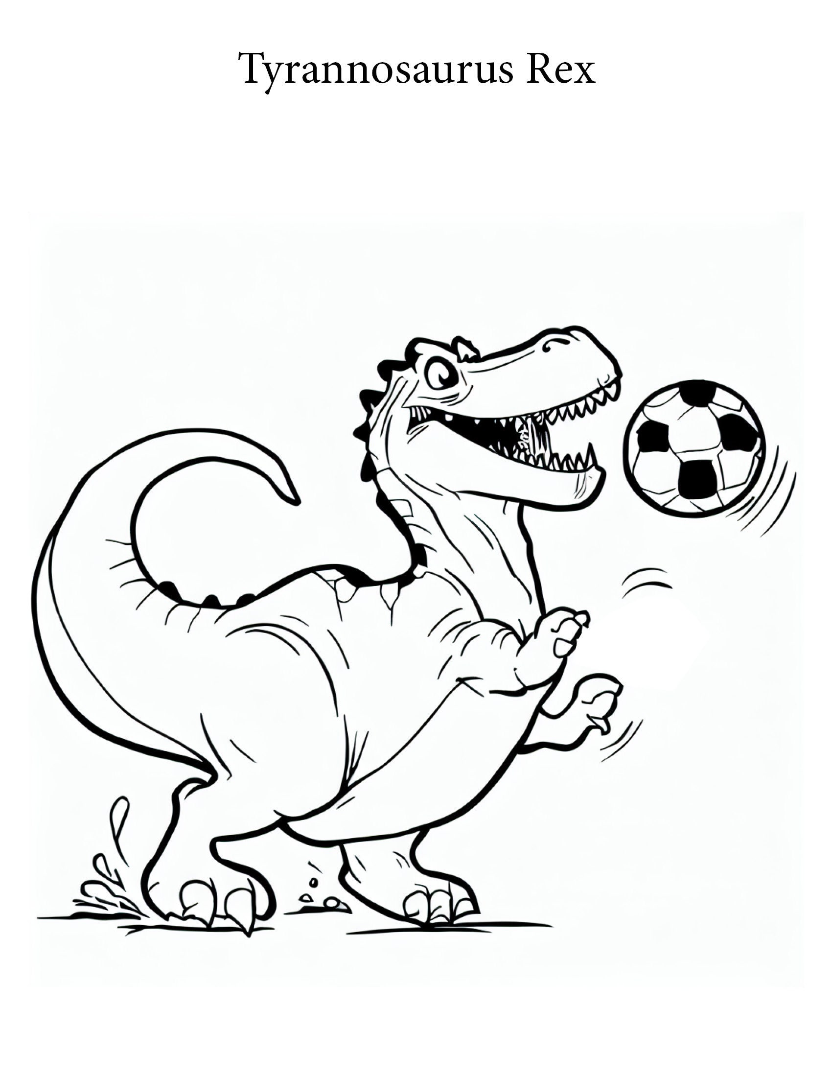 Cute Dinosaurs Get Active: A 34-page Sports-themed Coloring Book for ...