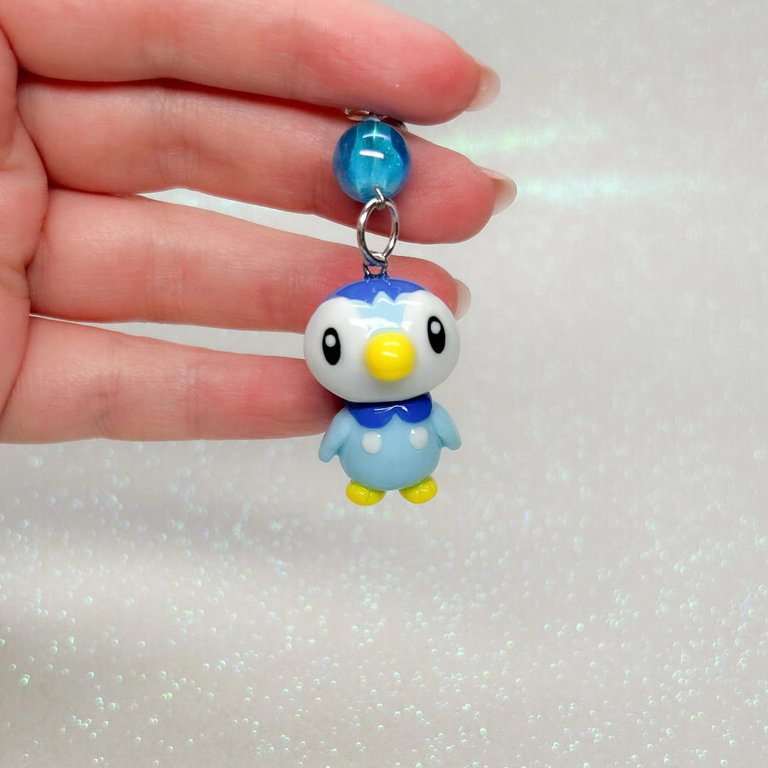 Keychain Keychain Charm Piplup Pokemon Kawaii - Etsy