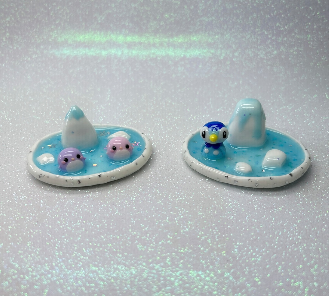 Handmade Iceberg Penguin Charm Jewelry Box / Kawaii / Penguin / Jeweler ...