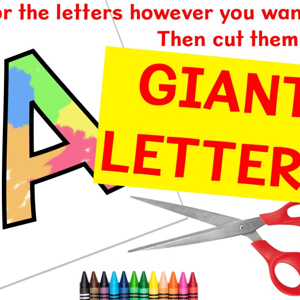Giant Letters - Etsy