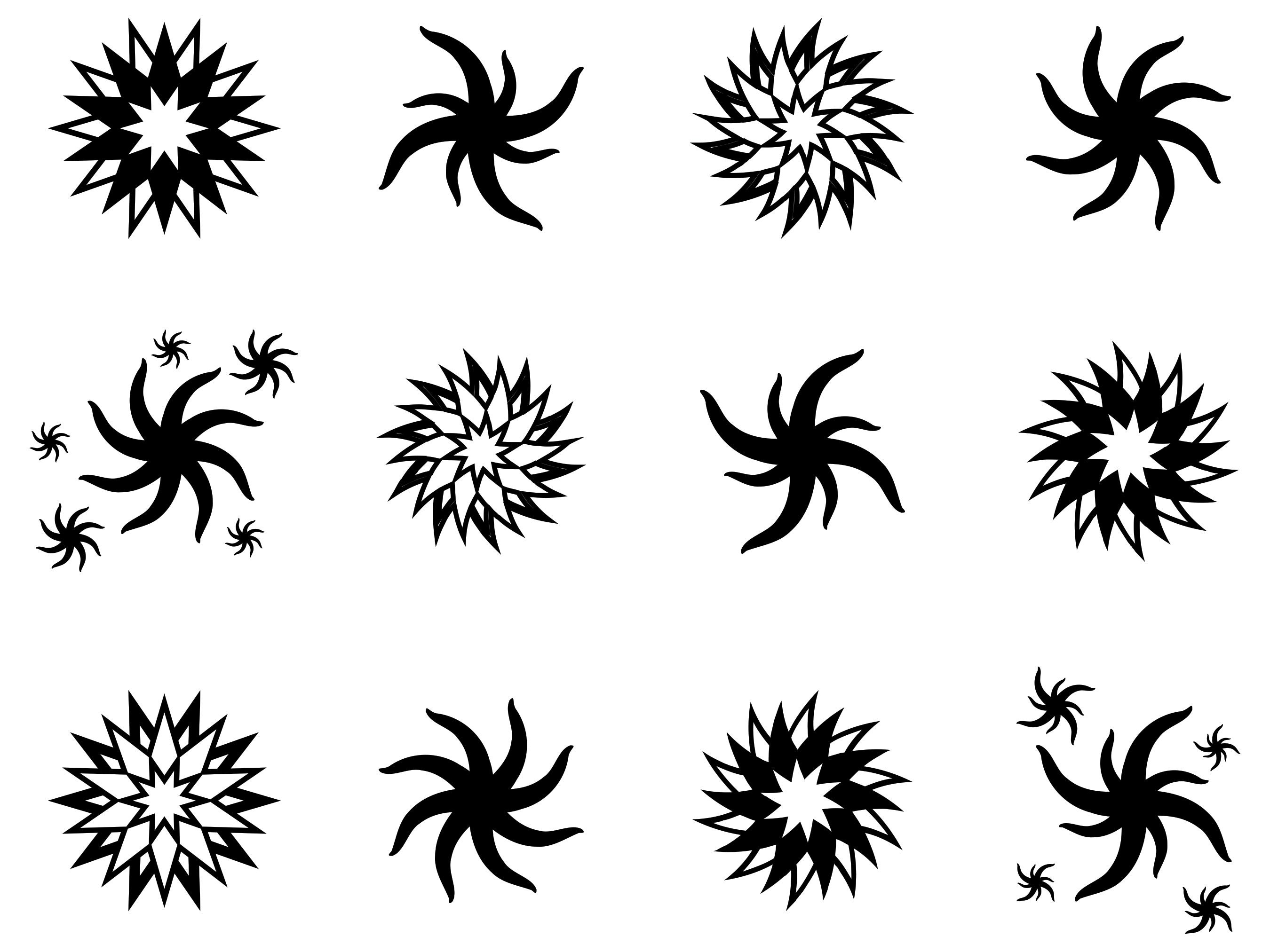 100 Estrellas Archivos Digitales svg dxf png eps - Etsy México