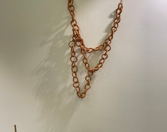 Made to Order-ceramic Link Chain Wall Hanging Stoneware Chain - Etsy