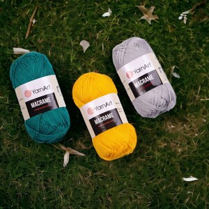 Yarnart Macrame Yarn: 4mm Polyester Cord for Knitting, Crochet & DIY - Etsy