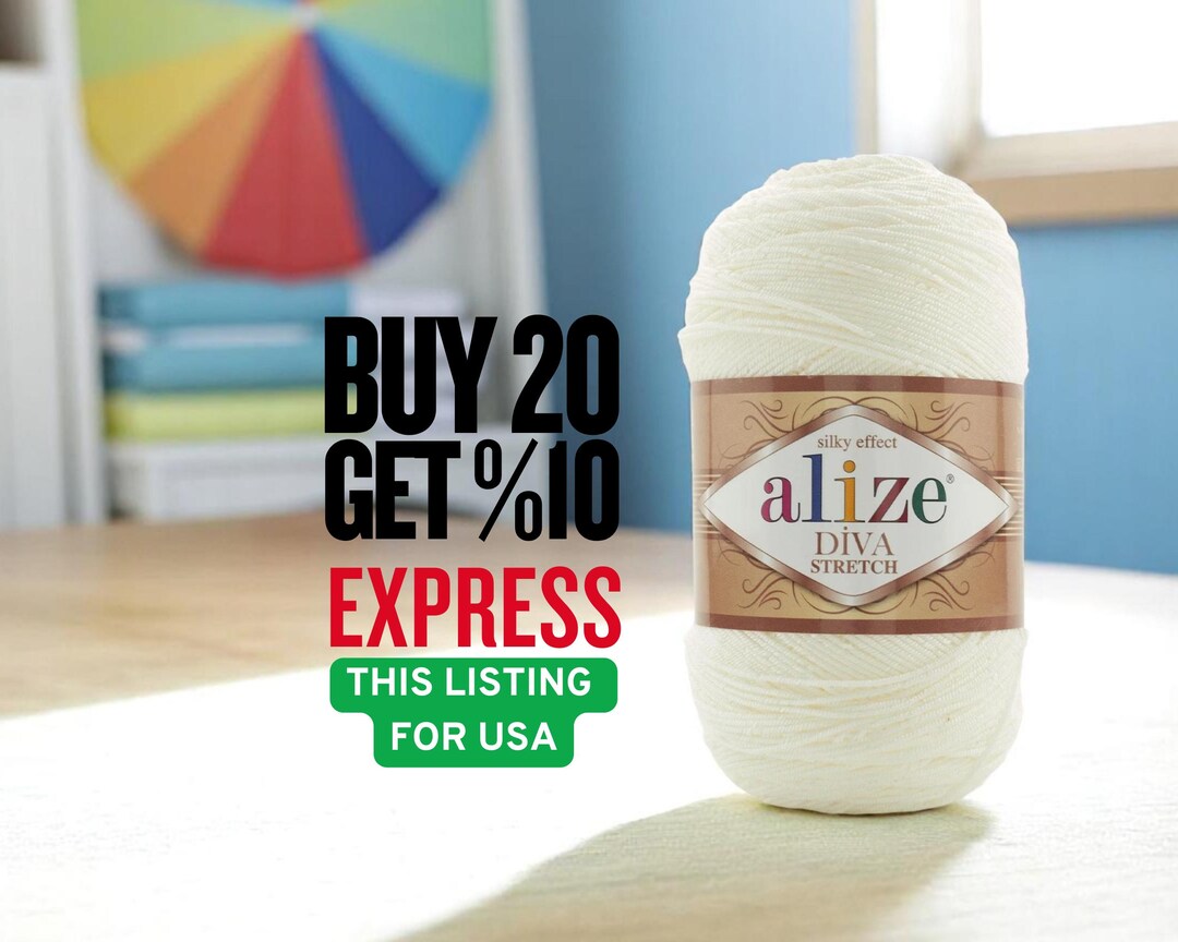 Bikini Yarn, Bikini Stretch Yarn, Alize Diva Stretch Yarn, Elastic ...