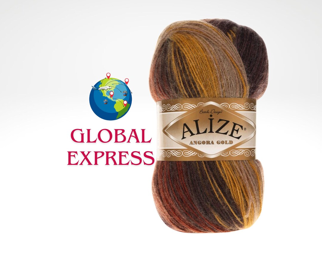 Alize Angora Gold Batik Yarn: Wool Acrylic Blend, Gradient Colors - Etsy