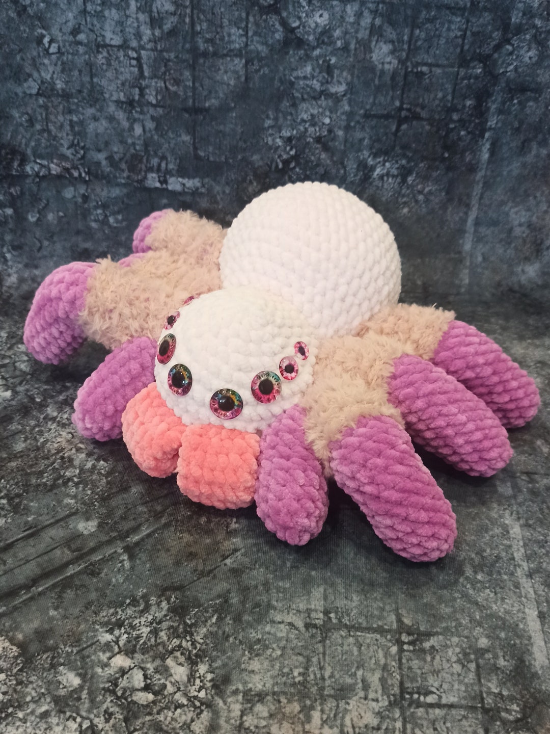 Spider Pink Stuffed Plush Crotchet Amigurumi - Etsy