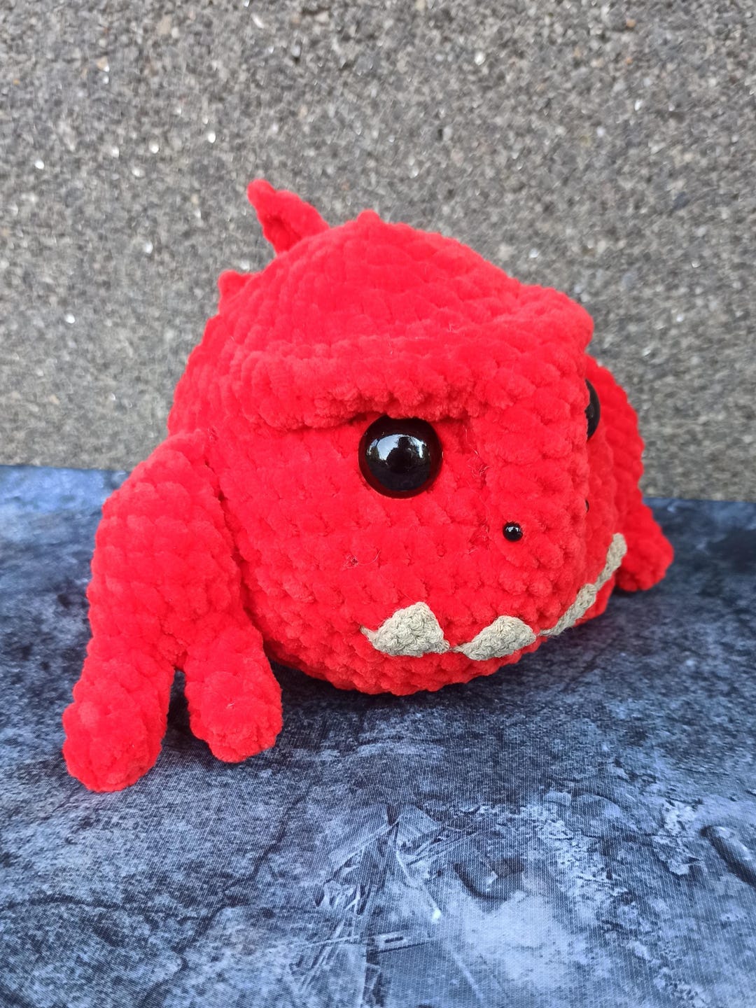 Toothy Monster Squik Inspired Crochet Plush - Etsy