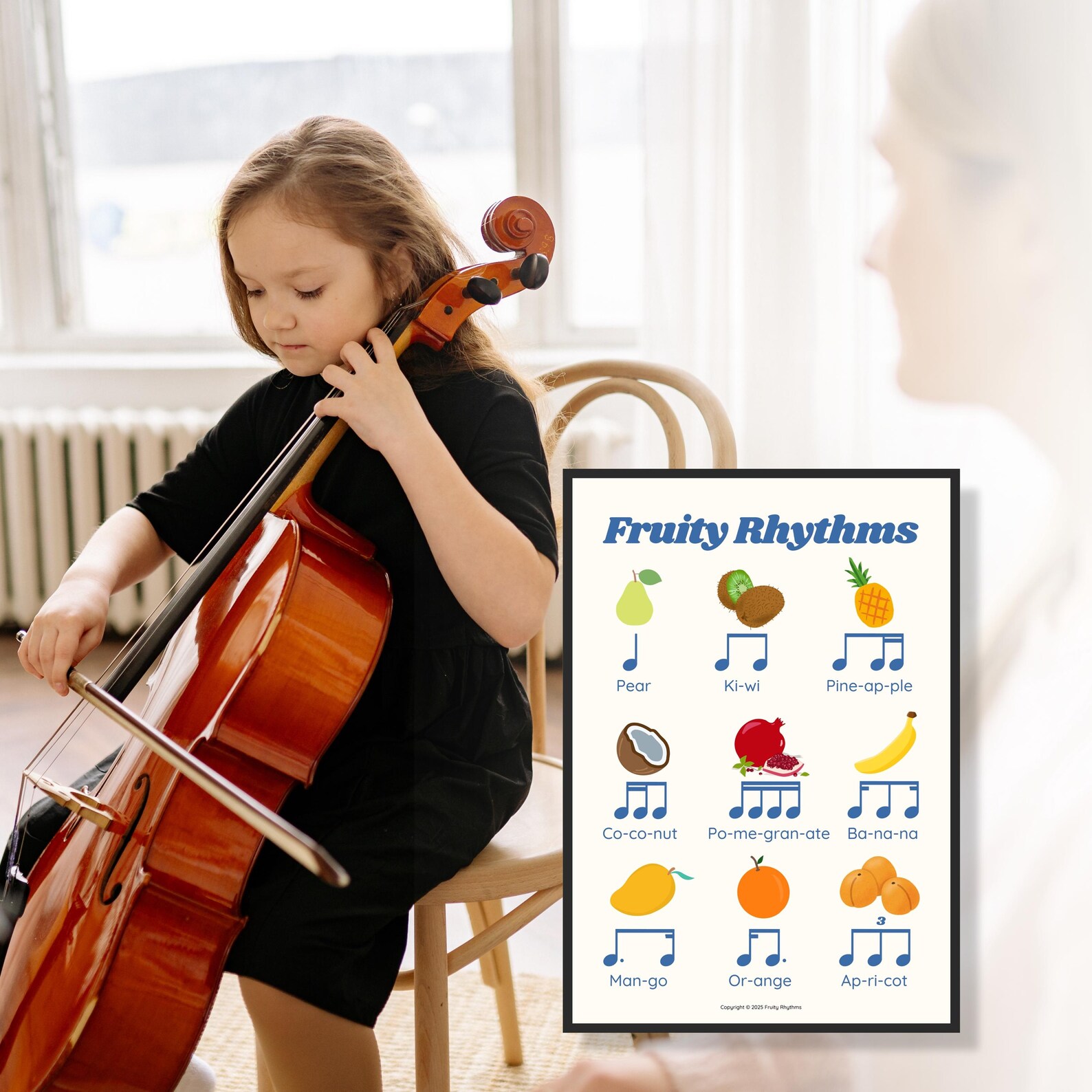 Fruity Rhythms Poster Digital Download - Fun Learning Tool for Music ...