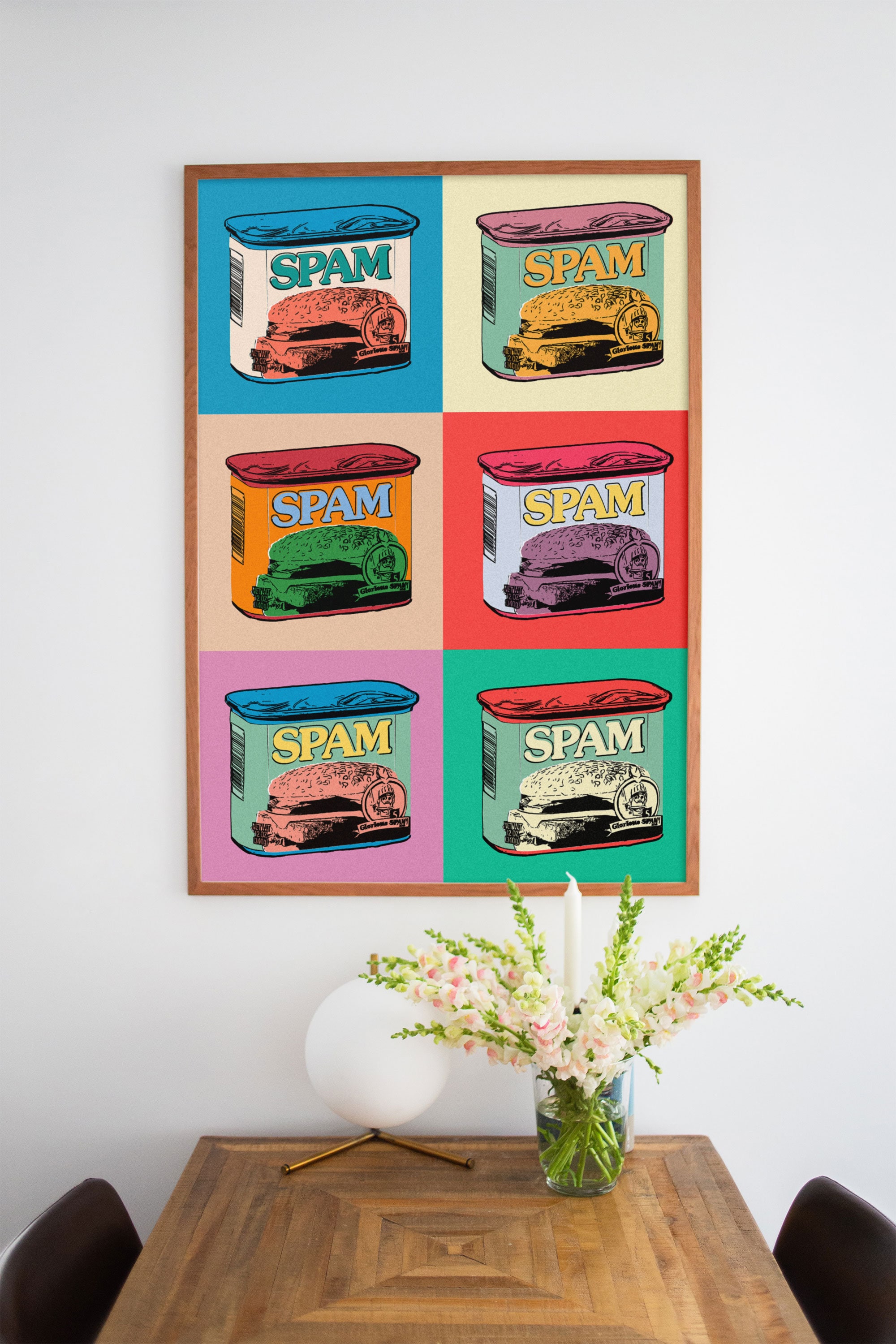 Warhol Spam Pop Art Print Kitchen Art British Wall Art - Etsy Warhol Spam Pop Art Print Kitchen Art British Wall Art - Etsy