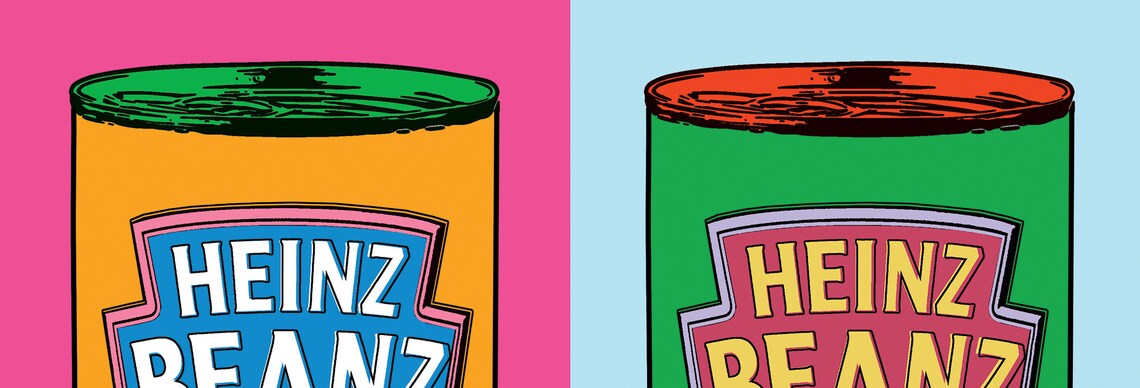 Warhol Baked Beans Pop Art Print Kitchen Pop Art British - Etsy