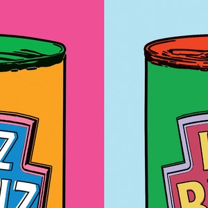 Warhol Baked Beans Pop Art Print Kitchen Pop Art British - Etsy