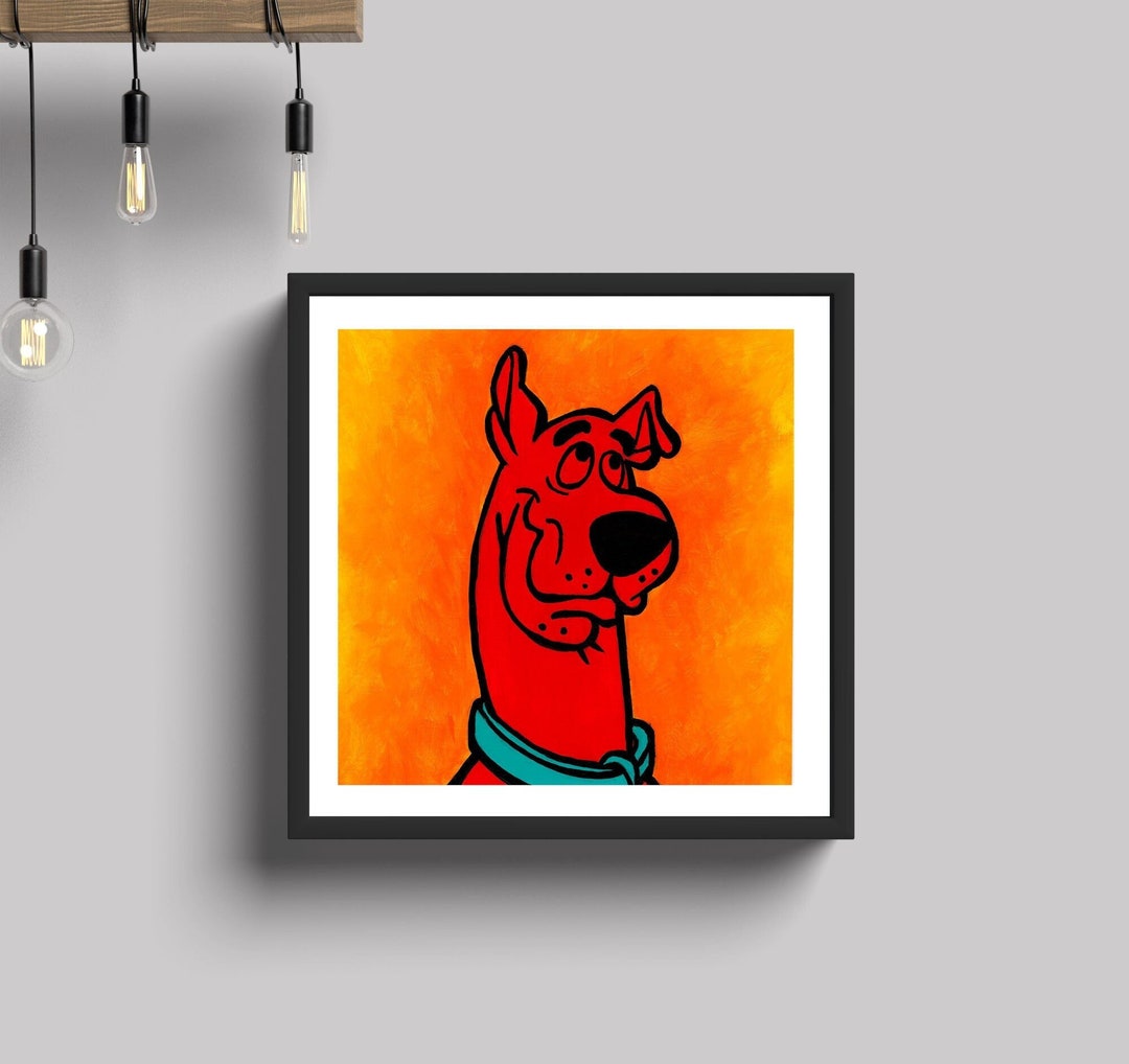 Scooby-doo Dog Pop Art Comic Print Scooby Print Scooby Art - Etsy