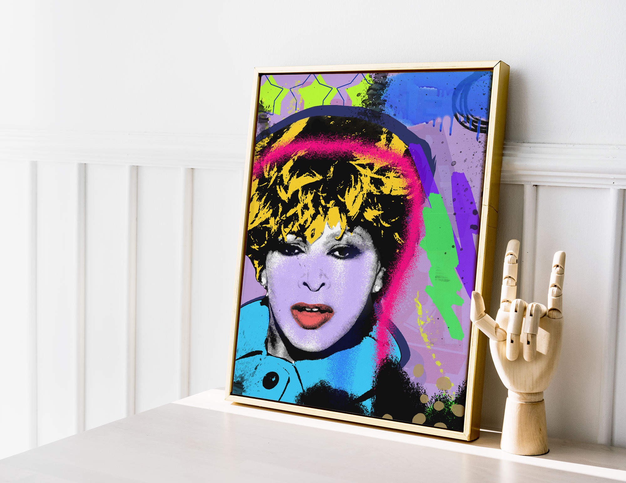 Warhol Tina Turner Pop Art Print Graffiti Music Street Art Wall Art ...
