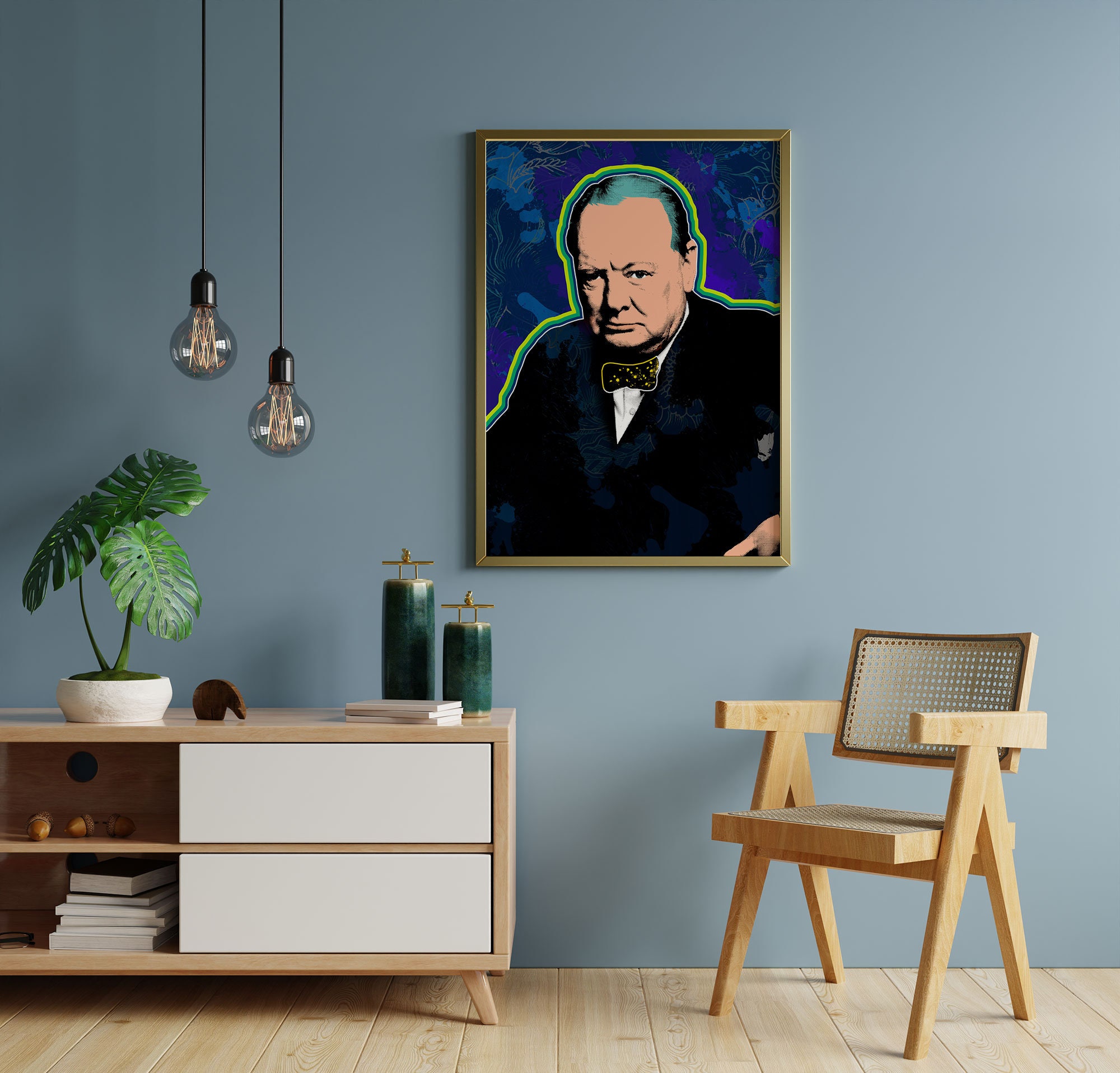 Warhol Winston Churchill Pop Art Print: British Prime Minister - Etsy UK