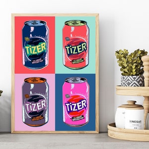 Warhol Pop Art Tizer Print | British Wall Art | Kitchen Poster - Etsy