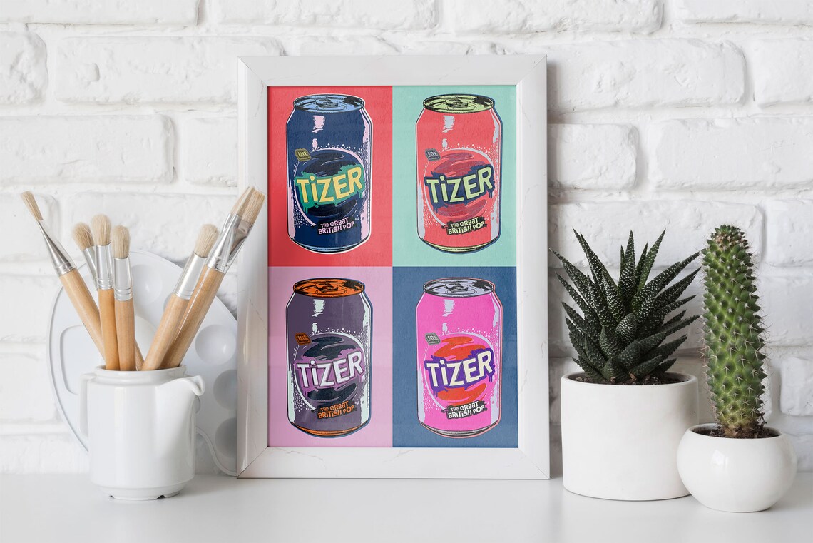 Warhol Pop Art Tizer Print British Wall Art Kitchen Poster - Etsy